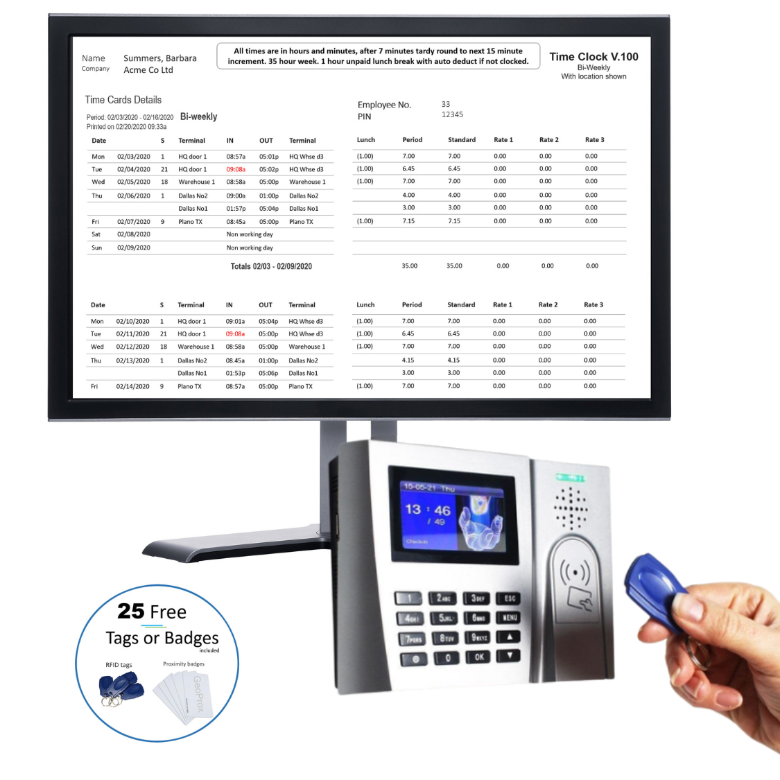 Collections — Time Clocks Inc