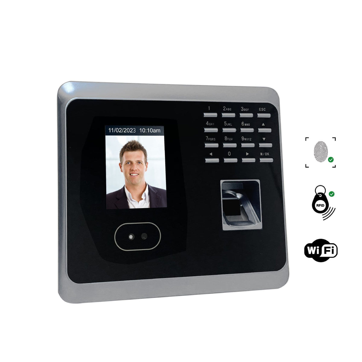 Time clock biometric face recogition time recorder wifi Geoface 200 ...